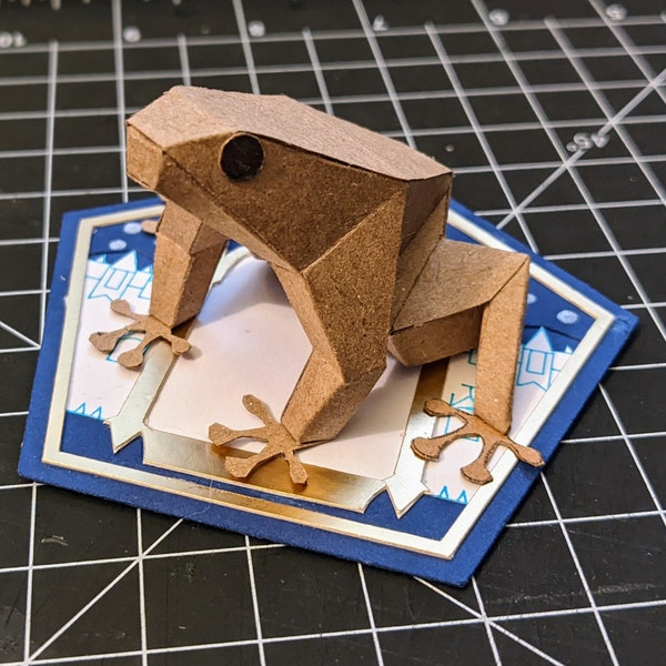 DIY Papercraft Frog,digital Download,ed Craft Frog,paper Toys,lowpoly ...