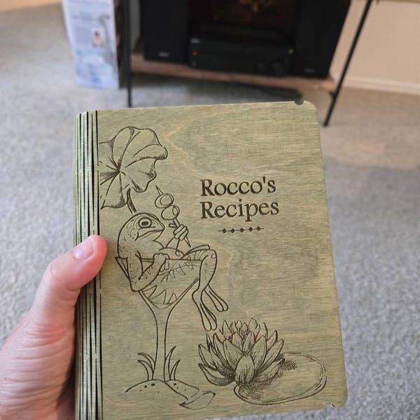 Handwritten Recipe Cookbook, Personalized Wooden Recipe Book, Binder ...