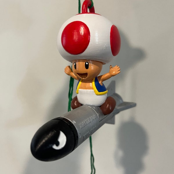 Missile Toad Mistletoe Christmas Ornament 3D Print - Etsy