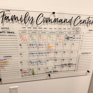 Acrylic Dry Erase Board Blank to Do List Home Office Decor Wall Decor ...