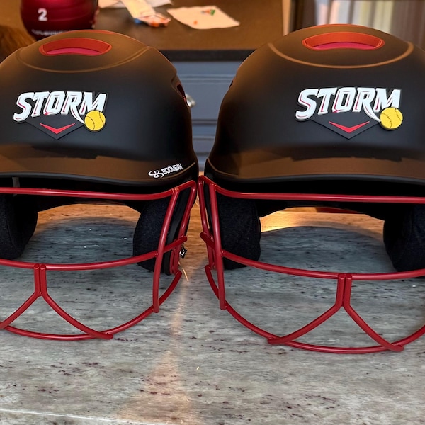 3D Helmet Logos Custom | Moldable Team Logos for Baseball, Softball ...