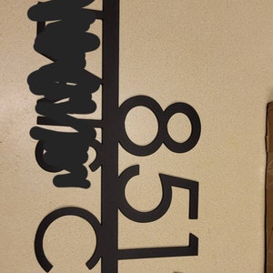 Cursive House Numbers Home Address Sign Street Sign - Etsy