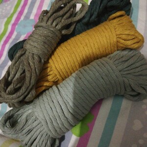 SET of Macrame Cotton Cord Bundles for Crafts 3-ply 3 Strand - Etsy