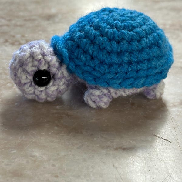 No Sew Baby Turtle Crochet Pattern, Miniature Turtle Amigurumi Pattern ...