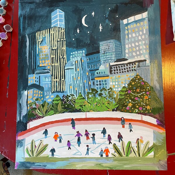 Park Avenue Spring by Joy Laforme Paint by Numbers Deluxe - Etsy