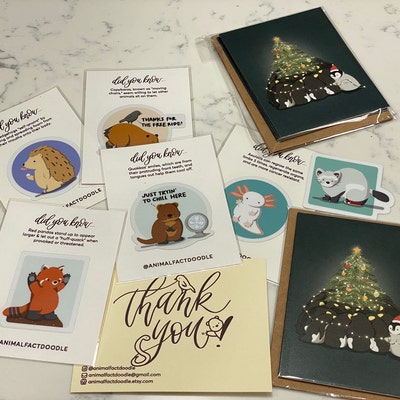 Sending Love White Dog Puppy Blank Pun Greeting Card Set / for - Etsy