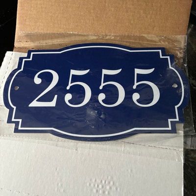 Victorian 1-line Address Sign, Custom Shaped Address Plaque ...
