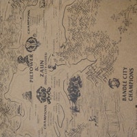 Map of Frank Herbert's DUNE Series, Arrakis World Map 70100cm, Caladan ...