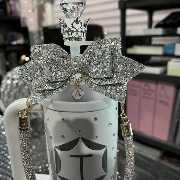 Diamond Bling Crown Straw Cover for 30 & 40 Oz, Tumbler Straw Tip ...