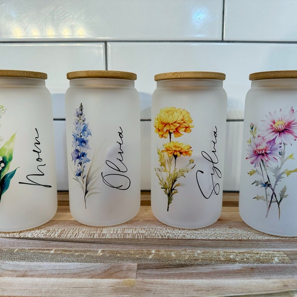 Personalized Birth Month Name Cup Custom Gift Birthday Cup for Her ...