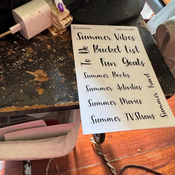 JUNE SEASONAL JOURNAL Sticker Sheets | Seasonal Collection | Planner ...