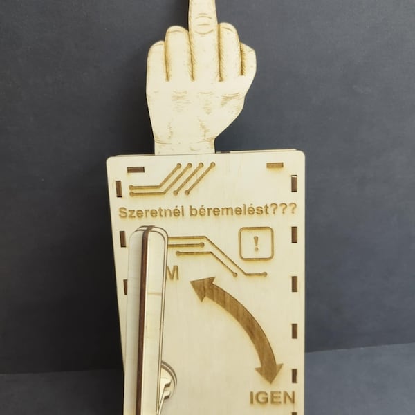 Flip off Finger Switch - Laser Cut Files (digital Download) - Etsy