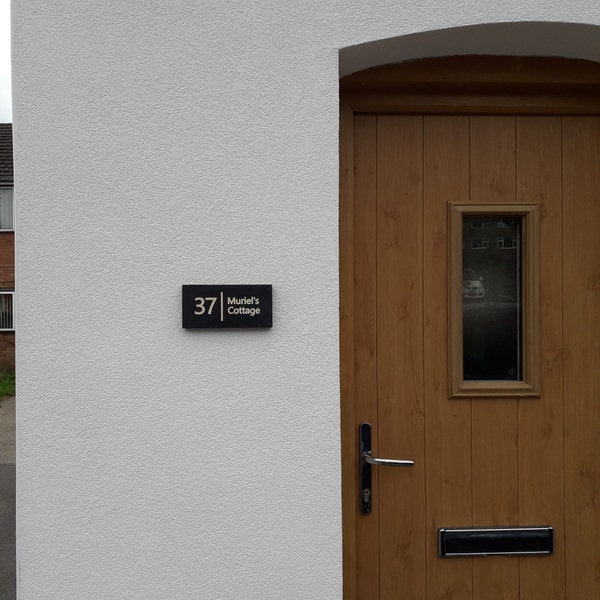 Quality Slate House Signs Name and Numbers Sign 20mm Thick and Size ...
