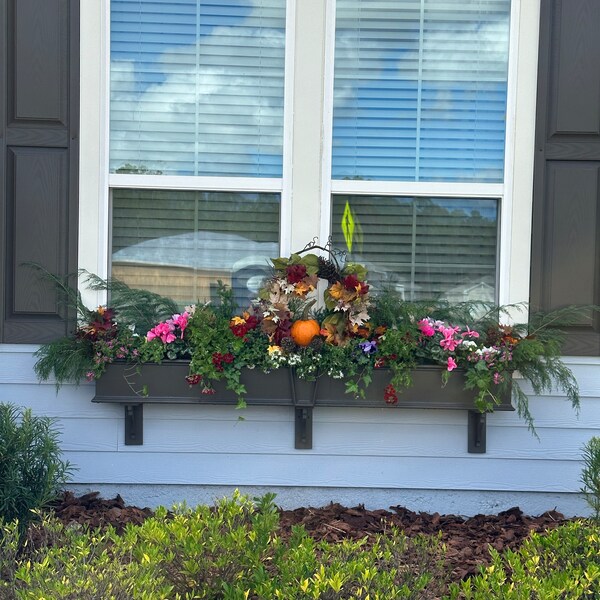 Sale Farmhouse 24" Tapered Front Window Box Paintable Made to Order ...