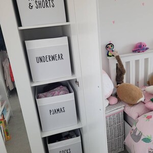 IKEA KALLAX DRONA Box Sticker Personalised Vinyl Labels Stickers Decals ...