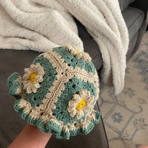 Turkish Granny Square, Big Crochet Granny Square, Crochet Pattern Retro ...