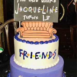 Friends Themed Party / Friends Themed Cake Topper / Friends - Etsy