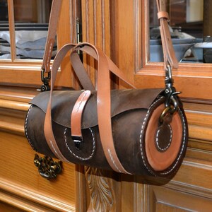 Round Leather Bag Pattern Leather DIY Pdf Download | Etsy