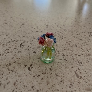 Tiny Spring Bouquet/ Miniature Bouquet/ Tiny Flowers/ Tiny - Etsy