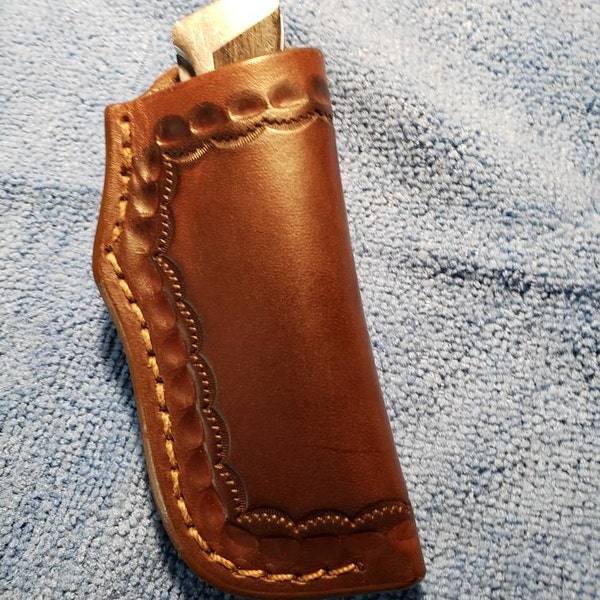 Leather Knife Sheath for 4" Trapper 2b - Etsy