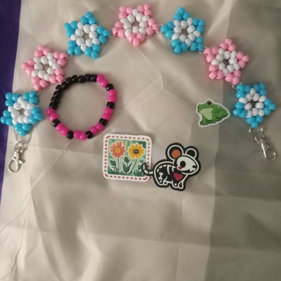 Trans Flag Kandi Star Belt Chain - Etsy