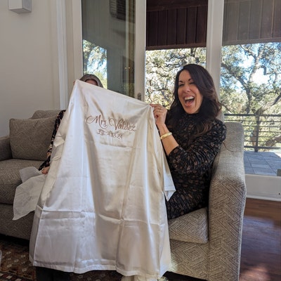 Mother of the Bride Robe, Mother of the Bride Satin Robe Gift, Satin ...