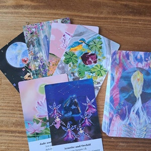 Earth Alchemy Oracle Deck With Plants, Flowers and Crystals, Botanical ...