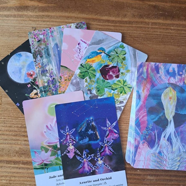 Earth Alchemy Oracle Deck With Plants, Flowers and Crystals, Botanical ...