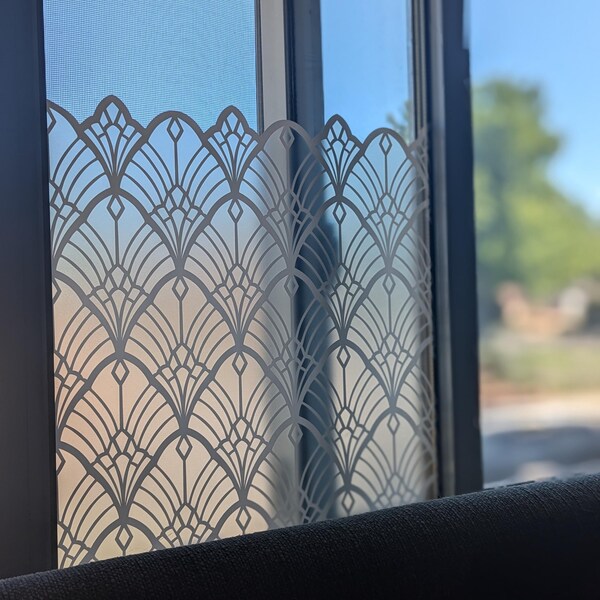 Wild Flower Custom Window Sticker Floral Window Privacy Film Border ...