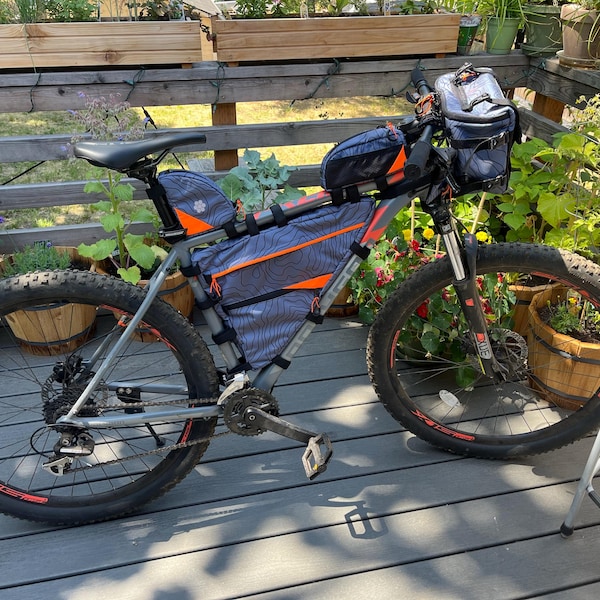 4-set Handlebar Cycling Bag+ Frame Bag+ Full Frame Bag+small Bike Bag ...