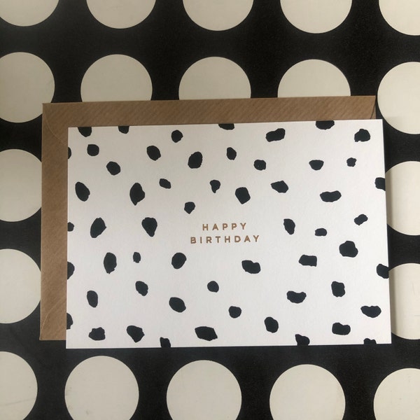 Birthday Card Pack, Happy Birthday Card, Gold Foil Birthday Card Pack ...