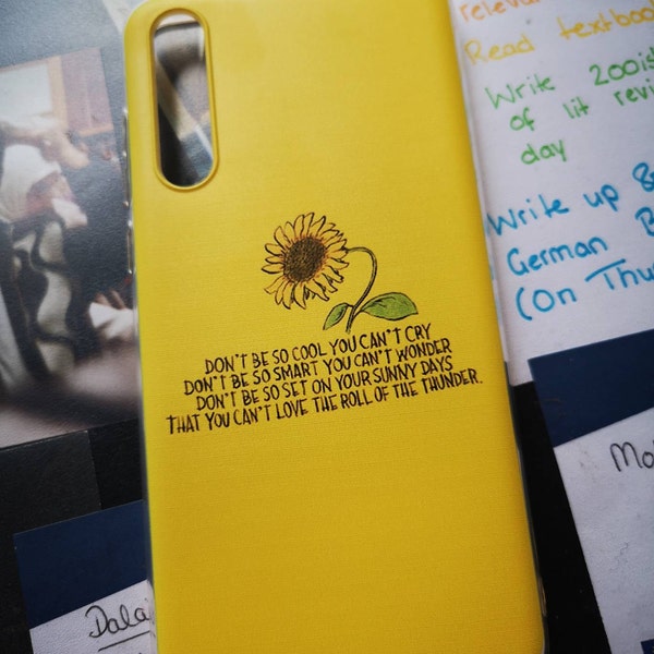 Sunflower Art Phone Case, Floral Design Cover for iPhone 17 Pro Max ...