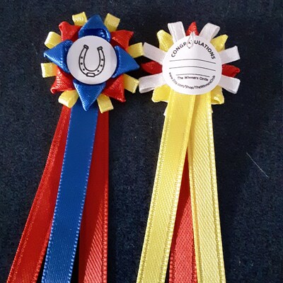 Deluxe Grand and Reserve Champion Model Horse Show Ribbons for 1:9 ...