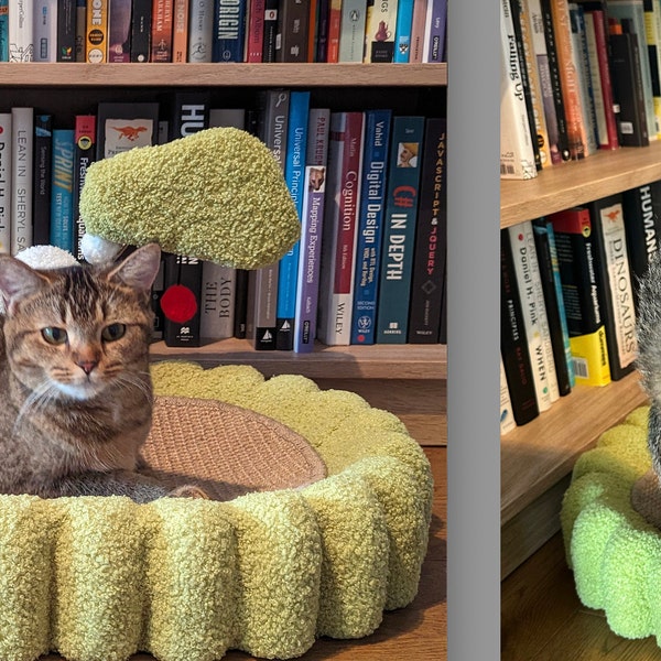 Sunflower Cat Treewooden Floral Cat Tower Sisal Rope for Column ...