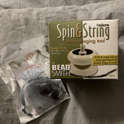 Beadsmith Micro Spin and String Loader Stringing Tool for Seed Beads and Delicas - Etsy