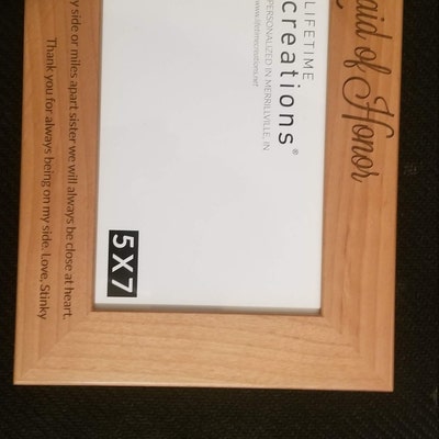 Personalized Maid of Honor Picture Frame by Lifetime Creations ...