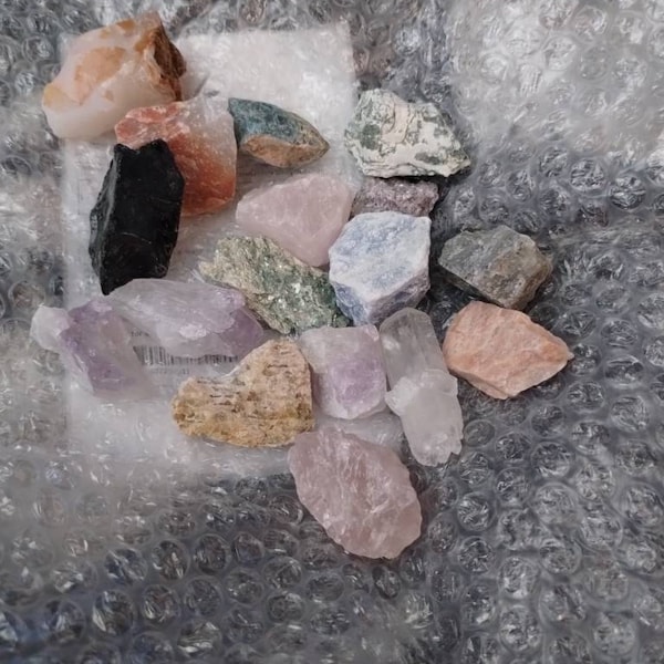 Raw Crystal Chunks - 1" to 2" Assorted Crystals Bulk - Rough Natural ...