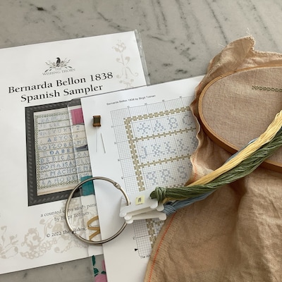 Jane Parson 1841 Sampler Reproduction PDF Chart, Cross Stitch Pattern ...