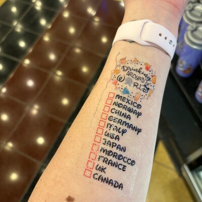 Drinking Around the World Tattoo-food & Wine Festival-epcot World ...