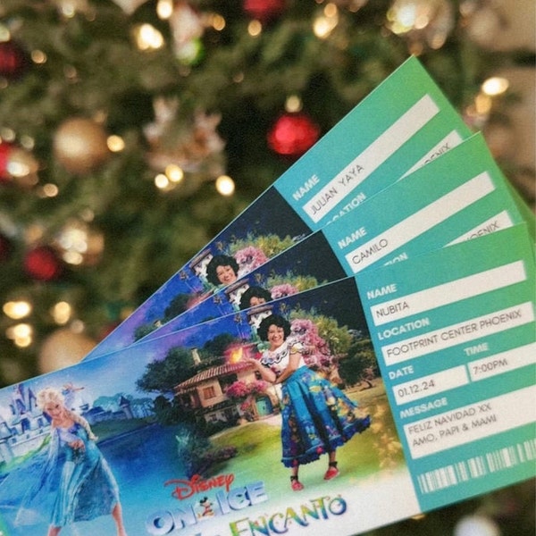 Disneyland Ticket, Disneyworld Ticket, Editable Ticket, Surprise Reveal ...