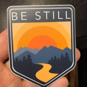Be Still Vinyl Sticker, Christian Sticker, Peace Be Still - Etsy