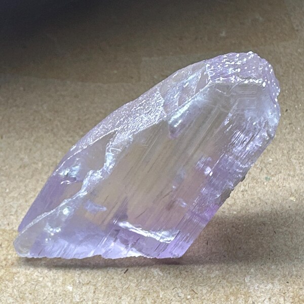 Lilac Pink Kunzite Crystal: Natural Etched Stone From Afghanistan (52 ...