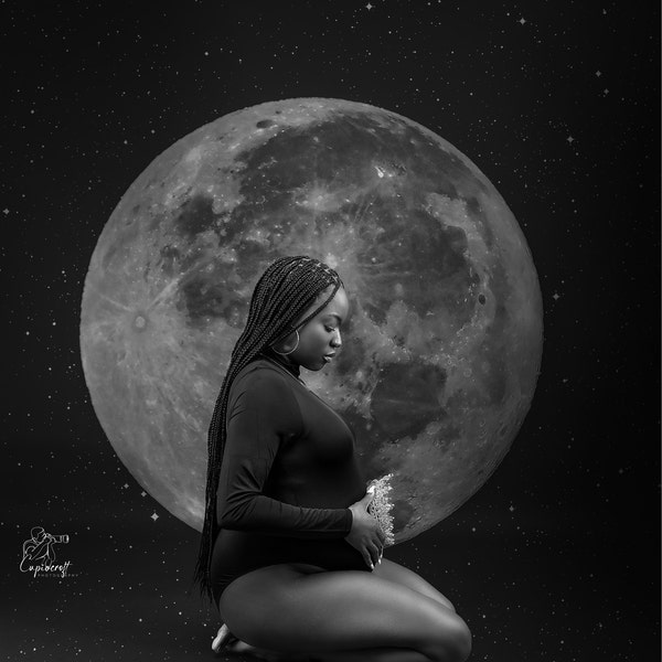 5 Full Moon Backdrop Full Moon Overlay Digital Backgrounds for ...