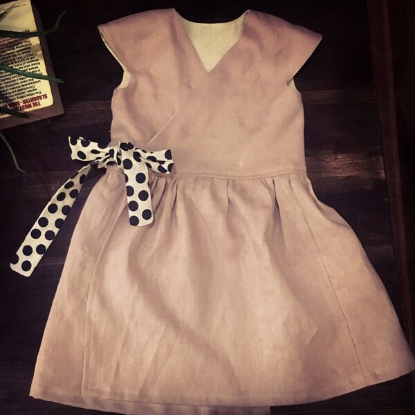 Girls Dress Pattern Pdf, Wrap Dress Pattern, Childrens Sewing Pattern ...