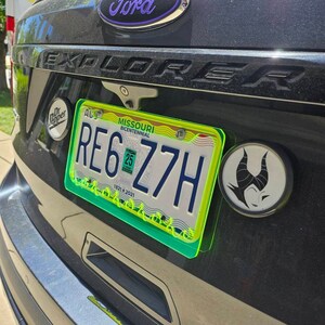 Flame License Plate Frame - Etsy