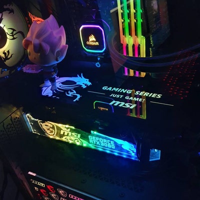 Custom Light RGB GPU Backplate Graphics Card Decoration Board ...