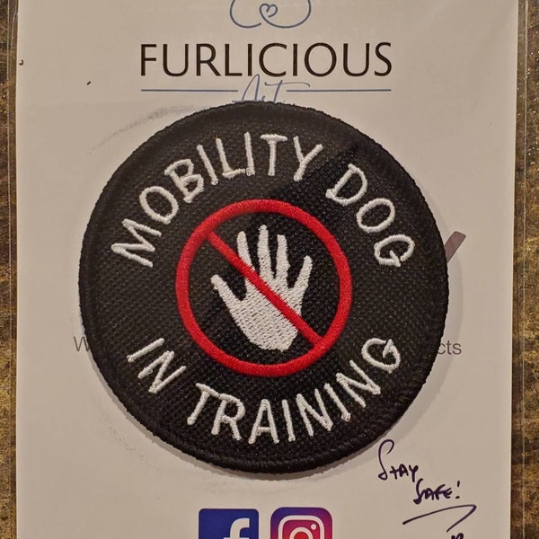 3-inch Round Patch stay Pawsitive Positivity Patch for Dogs Embroidered ...