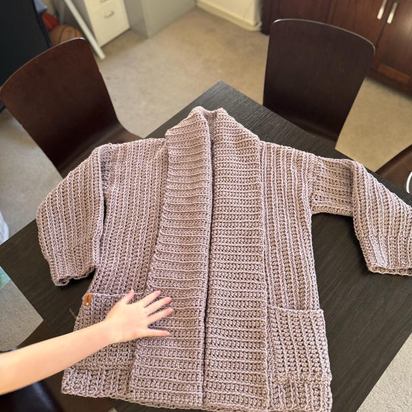 CROCHET PATTERN & VIDEO/ Cuddly as a Cloud Cardigan in Adult and Child ...