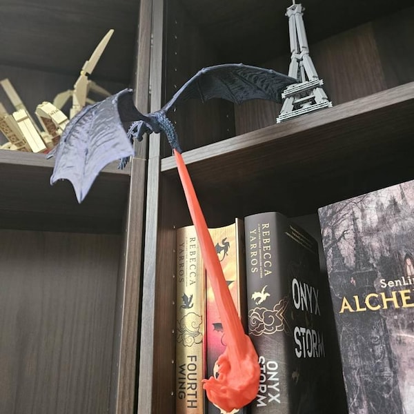 Fire Breathing Dragon Wyvern Book Nook or Wall Mount - 3D Print ...