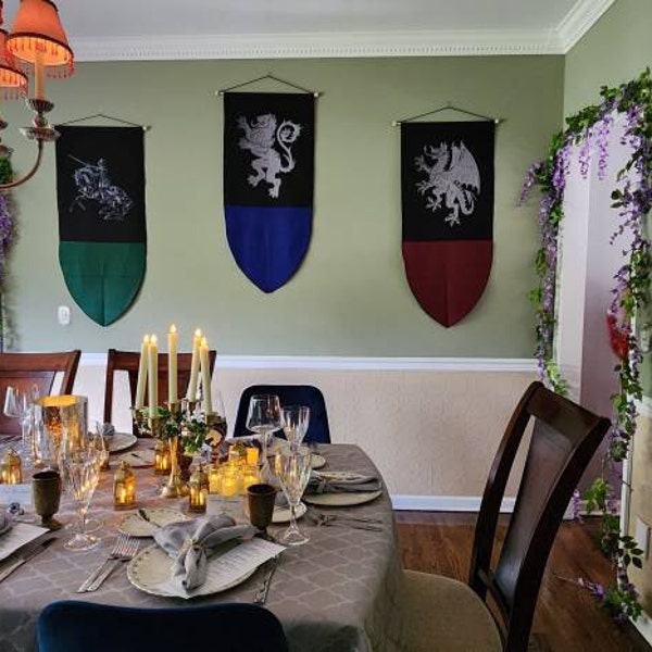 Celtic Dragon Medieval Banner, Medieval Flag Banner, Wall Hanging ...